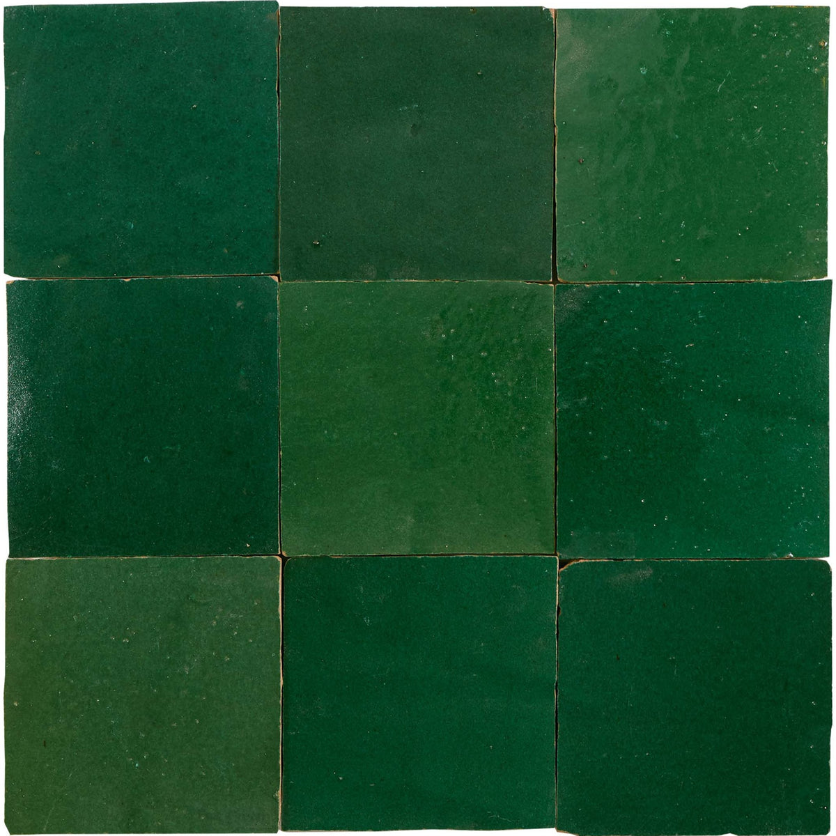 Zellij 10x10 cm - Fez Green – Marokk Tiles