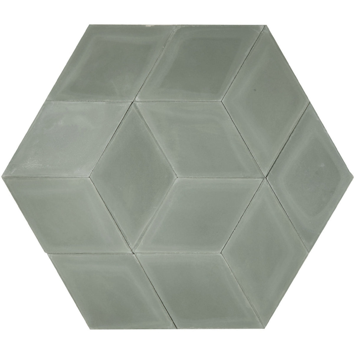 Cement Diamond - Russian Blue Black – Marokk Tiles